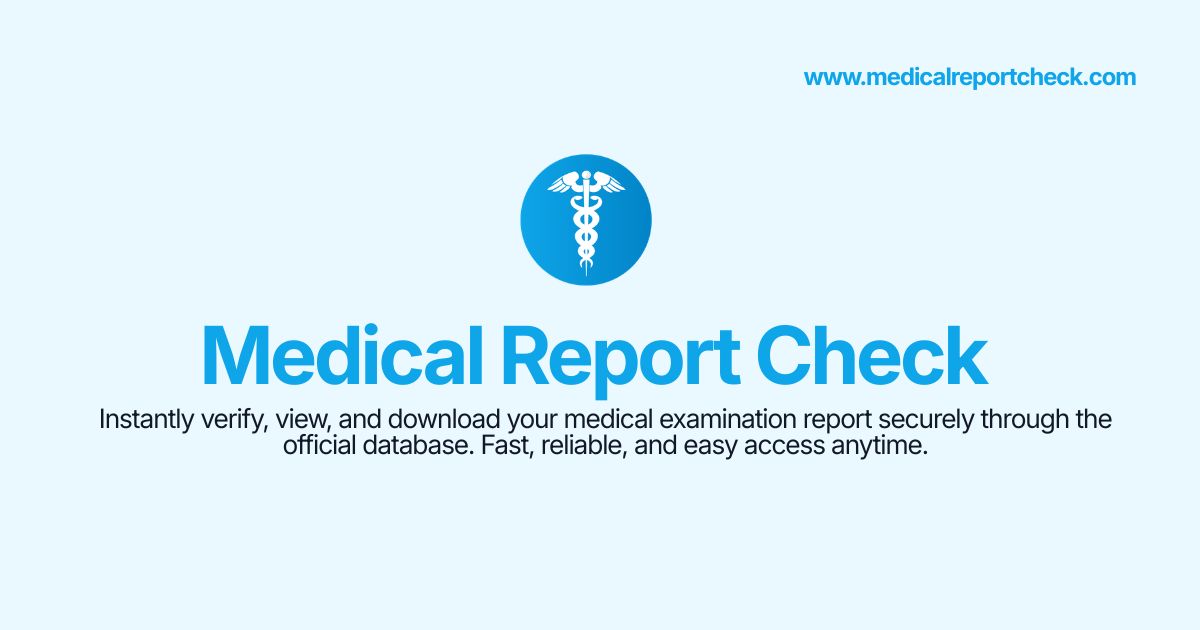 Medical Report Check Online | Wafid Medical Status
